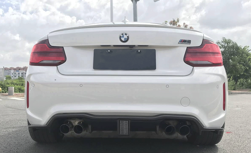 k style carbon fiber cfrp rear diffuser for bmw f87 m2 m2c 2016 2019