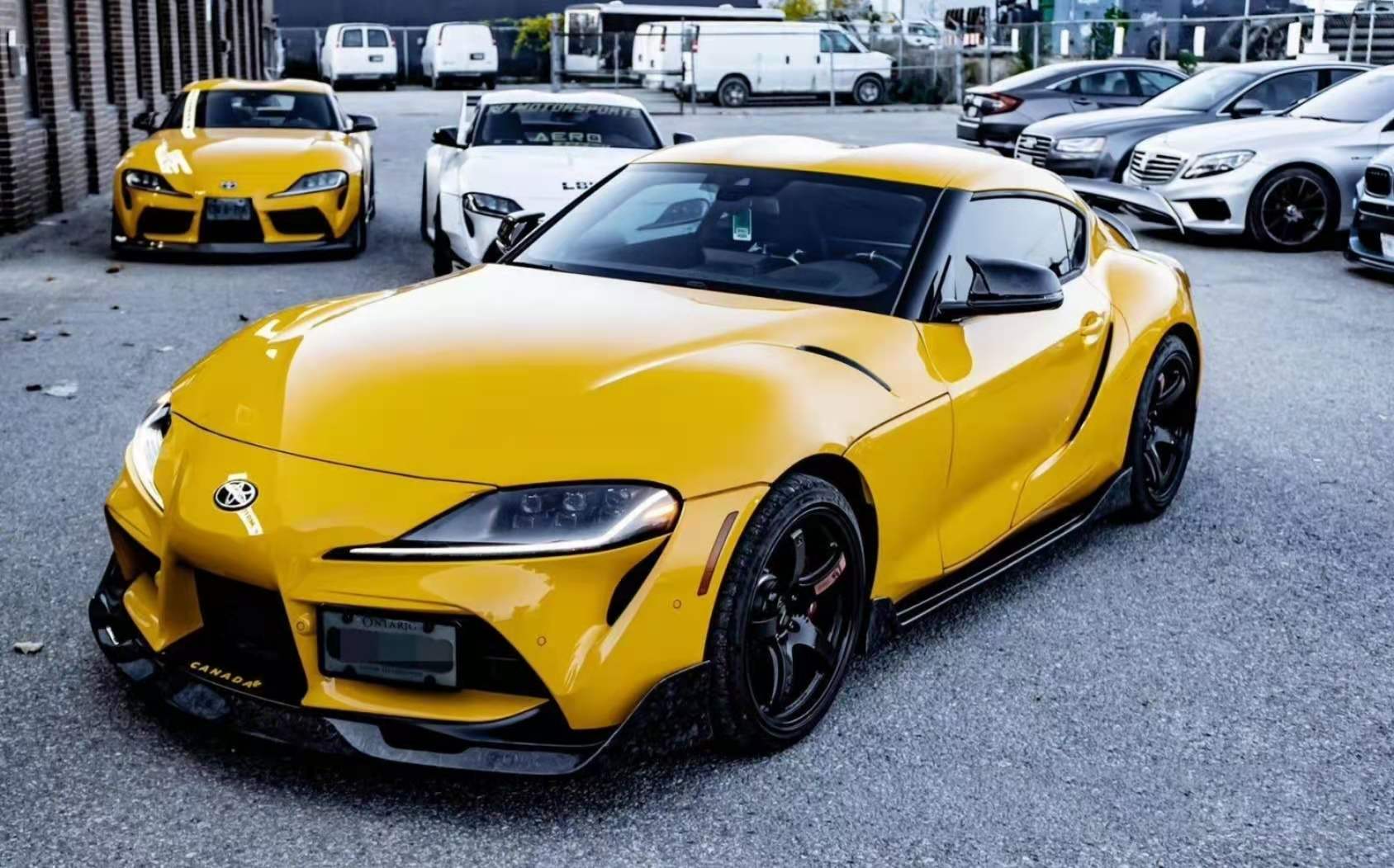 AIMGAIM STYLE FORGED CARBON FIBER FRONT LIP FOR TOYOTA SUPRA A90 2019 AIMGAIM STYLE FORGED CARBON FIBER FRONT LIP FOR TOYOTA SUPRA A90 2019