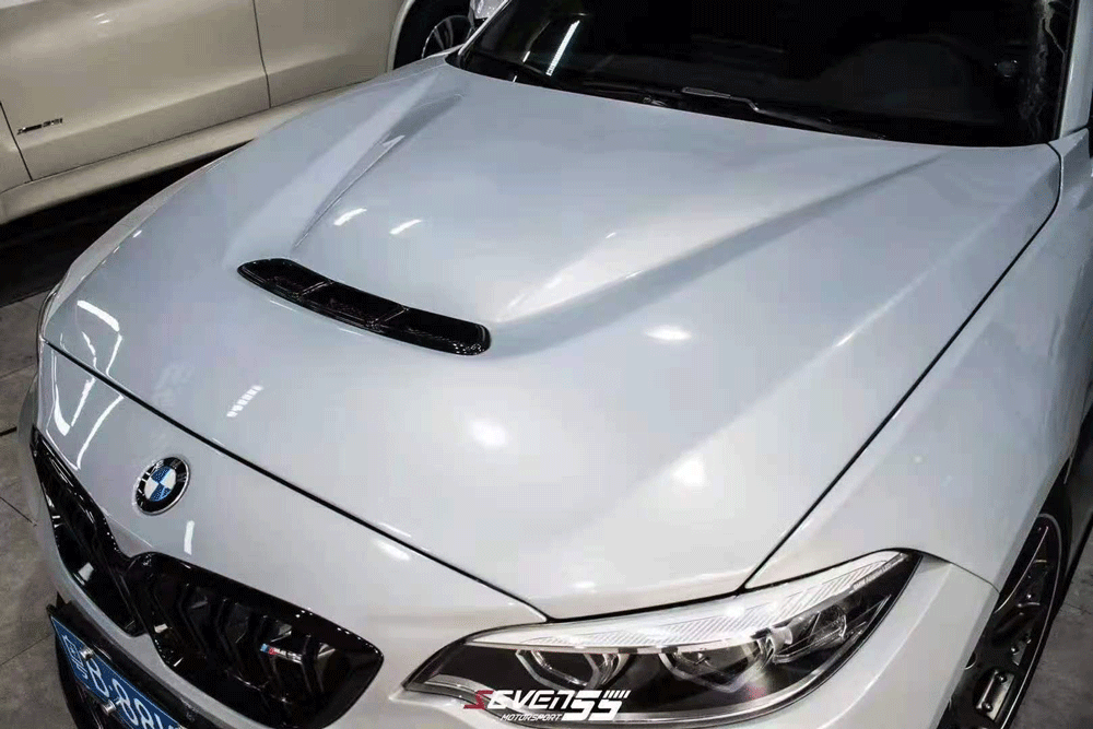 cs style dry carbon fiber hood for bmw f87 m2 m2c 2016 2019