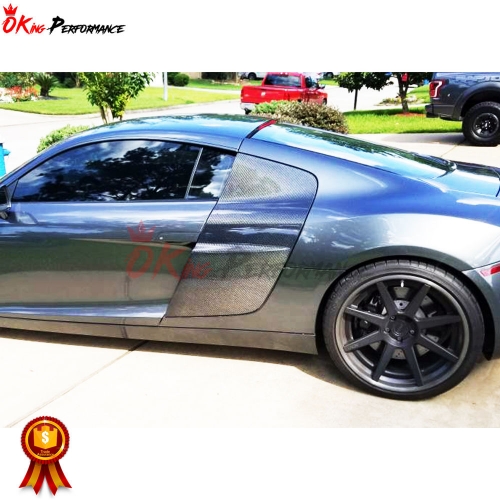 Carbon Fiber (CFRP) Side Blade Door Panel For Audi R8 V10 2008-2013