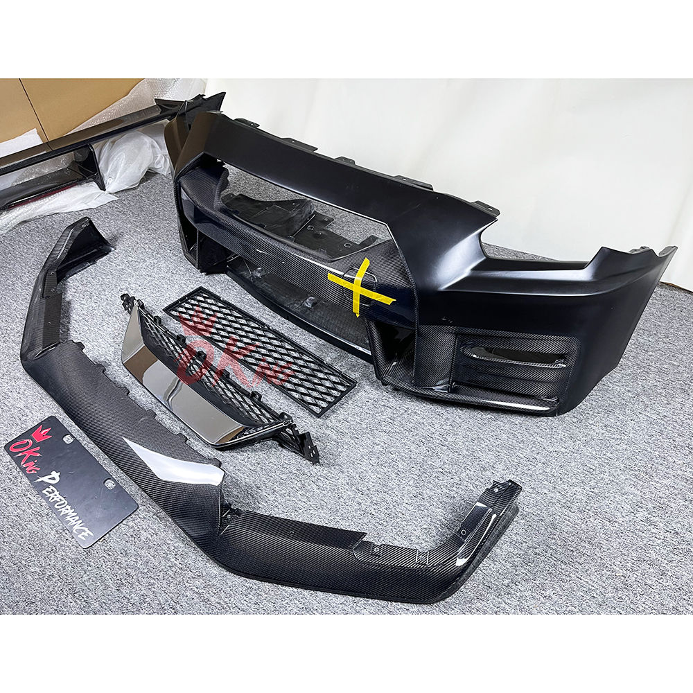 17ver nismo style partial carbon fiber cfrp front bumper for nissan r35 ...
