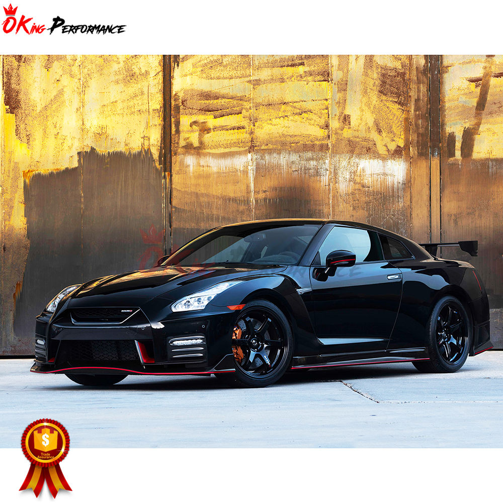 17ver nismo style partial carbon fiber cfrp front bumper for nissan r35 ...