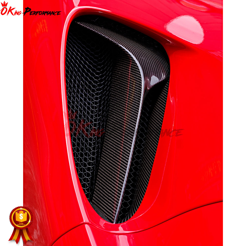 OEM Style Dry Carbon Fiber Side Vent Air Intake For Ferrari SF90 AIR ...