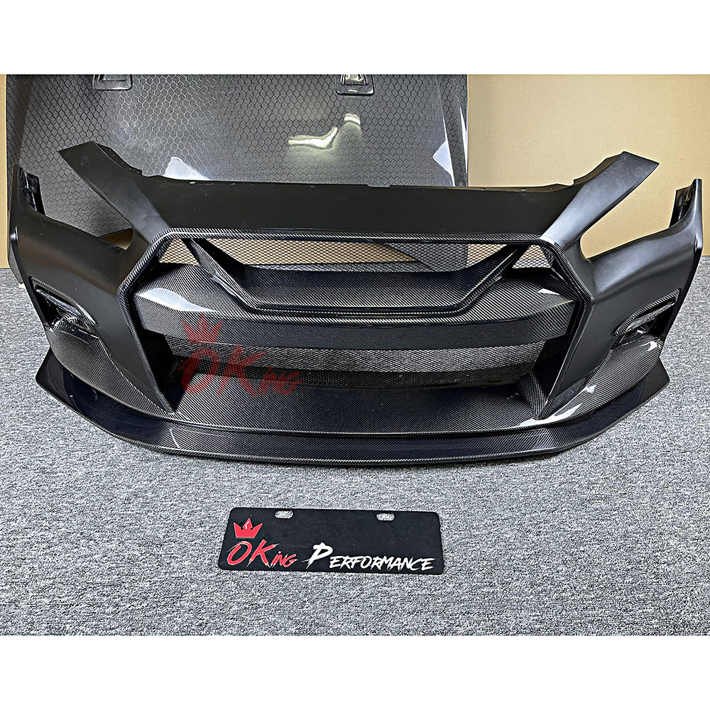Liberty Walk Performance LB Style Half Carbon Fiber (CFRP) Front Bumper ...