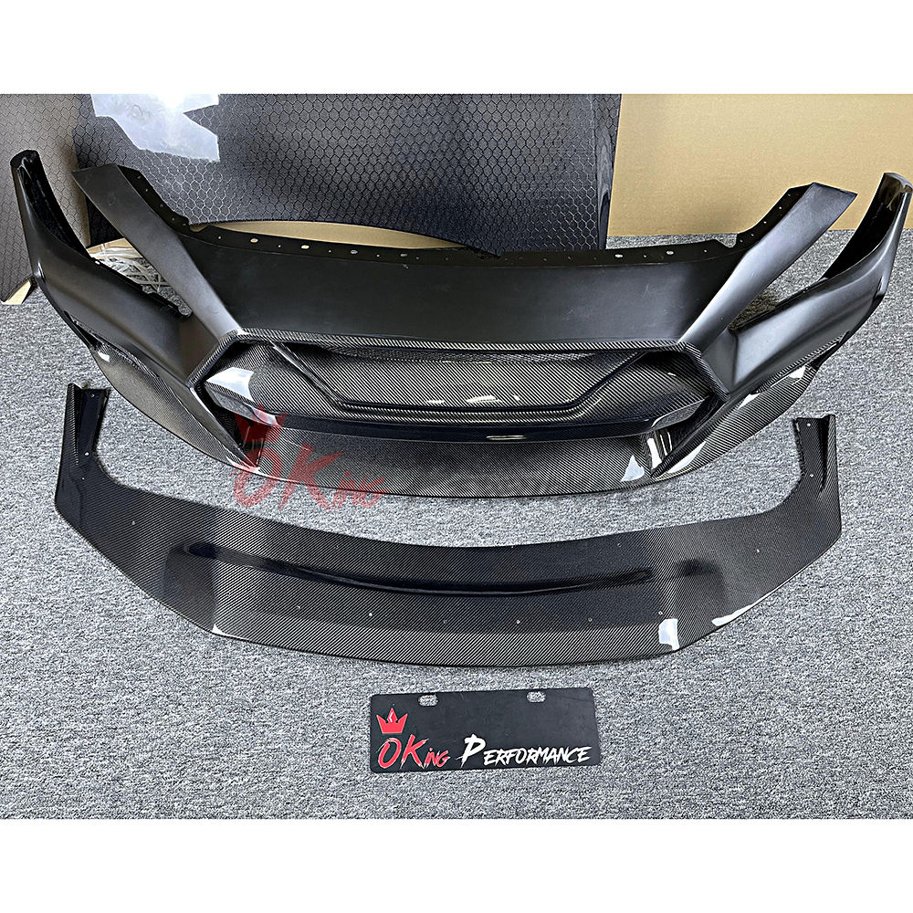 Liberty Walk Performance LB Style Half Carbon Fiber (CFRP) Front Bumper ...