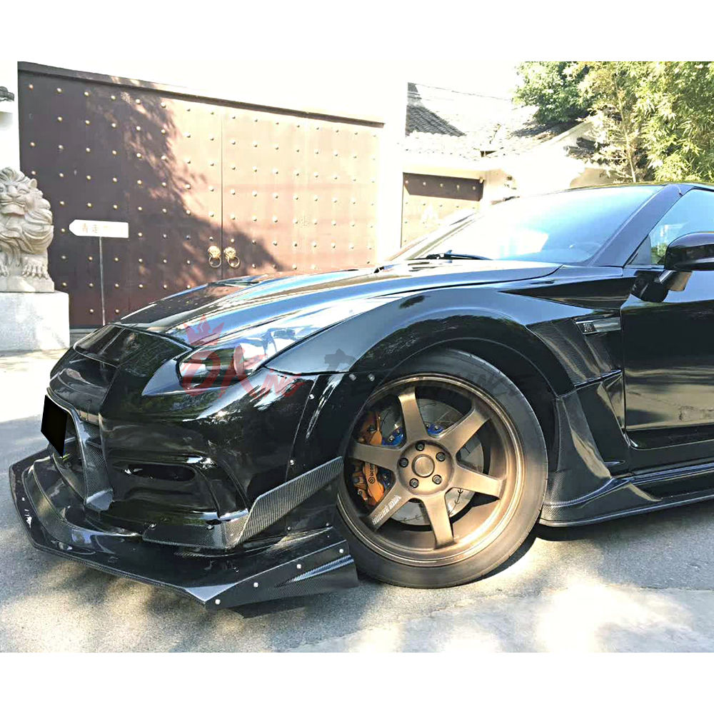 KAMIKAZE R Super Sonic Style Half Carbon Fiber (CFRP) Wide Body Kit For ...