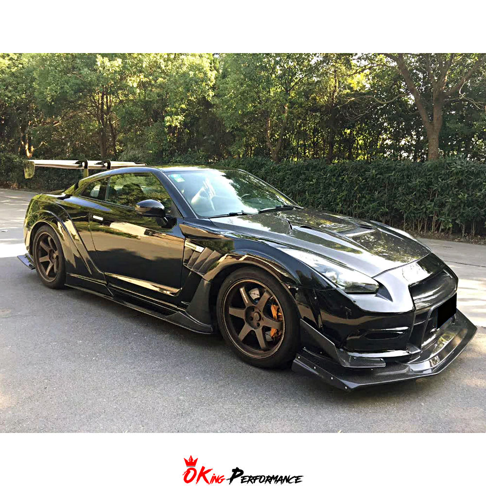 KAMIKAZE R Super Sonic Style Half Carbon Fiber (CFRP) Wide Body Kit For ...