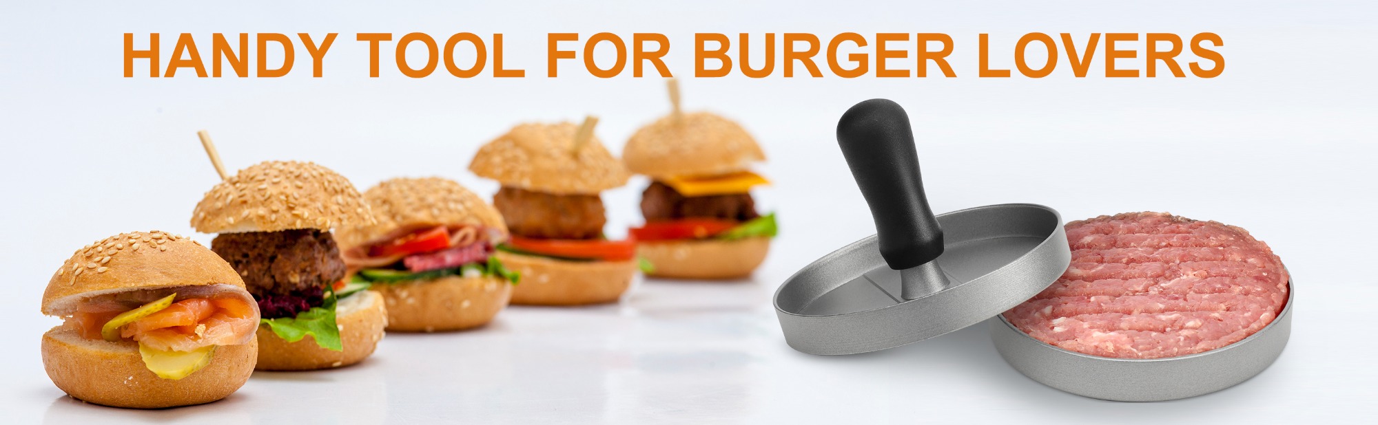 TACGEA Burger Press with 150 Patty Papers, Non-Stick Hamburger Patty ...