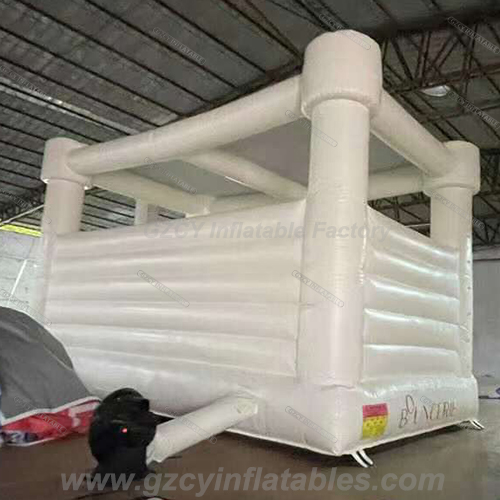 white bounce house, inflatable castle, inflatable bouncer, bounce house ...