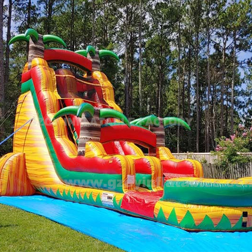 Outdoor Inflatable Water Slide Inflatable Water Slide Fun Obstacle Race ...
