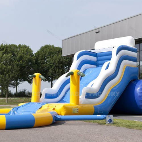 Large commercial inflatable water slide outdoor water slide pool water ...