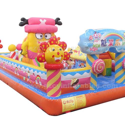 Cartoon Kids Inflatable Trampoline Amusement Park Inflatable Castle