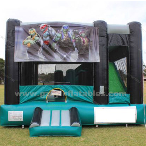 Teenage Mutant Ninja Turtle Jumping Castle Inflatable Combo with slide
