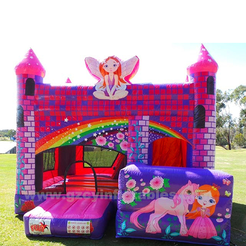 Fairy Tale Princess Theme Inflatable Combination Bouncy Castle with Slides
