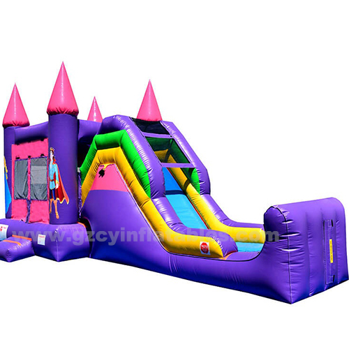 Inflatable Princess Jumping Castle Combo with slide
