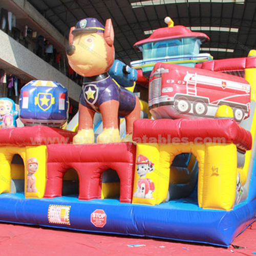 Paw Patrol Bounce Obstacle Course inflatable castle slide