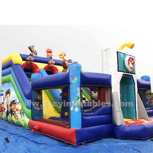 Paw Patrol Inflatable Trampoline Slide Combo