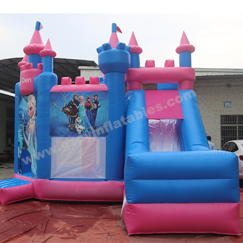 Frozen Party Bouncy Castle Slide Combo