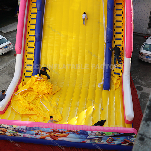 commercial slide water playground giant inflatable slide with pool