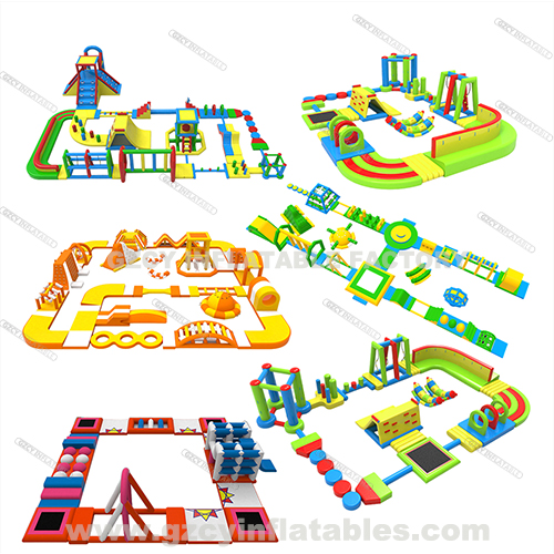 Inflatable Water Park Floating Island Aqua Park Obstacle Course