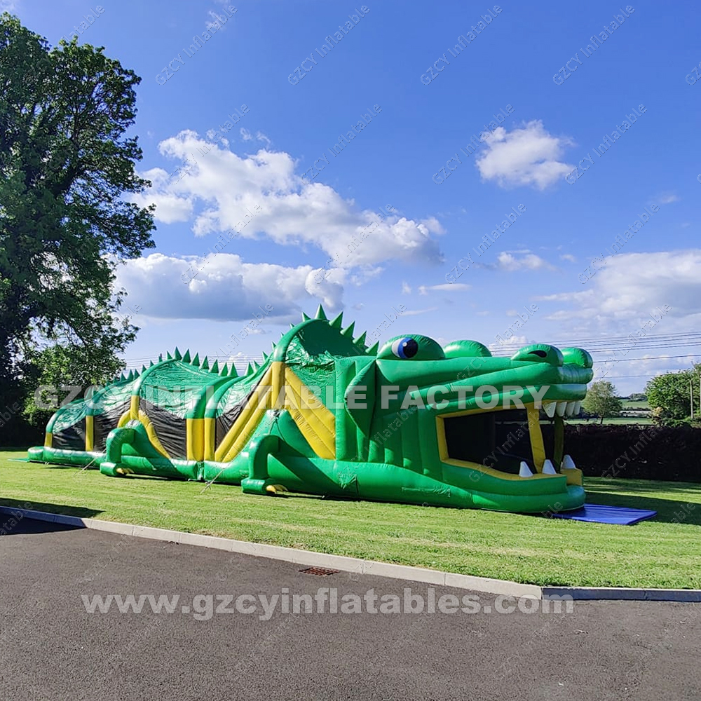 Crocodile Bouncy Castle Giant Adult Obstacle Course