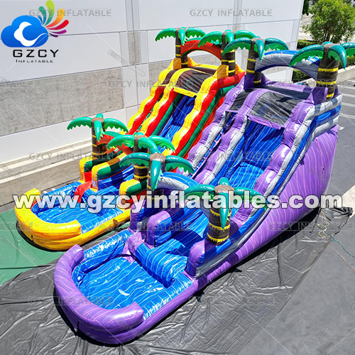 Tropical Inflatable Water Slide,Commercial Water Slide,Inflatable Slide ...