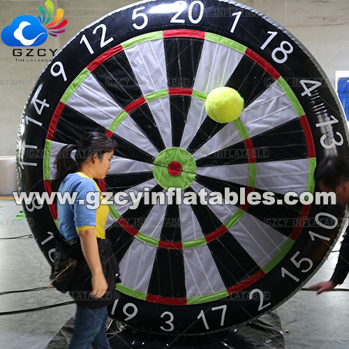 Inflatable kick dart board game inflatable human football dart