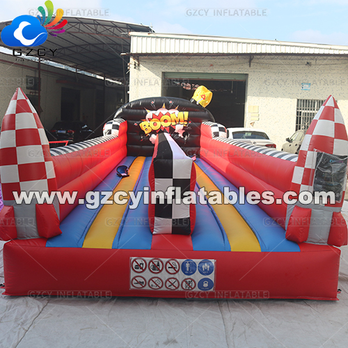 Inflatable Bungee Jumping Run Sport Games Durable Two Lane Inflatable ...