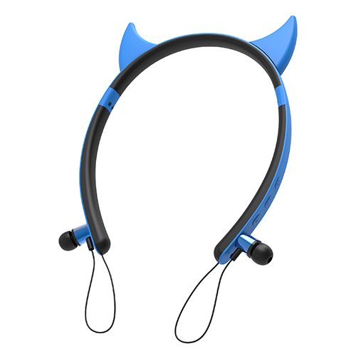 Lightweight devil ears bluetooth headset cute design led light,Cute ...