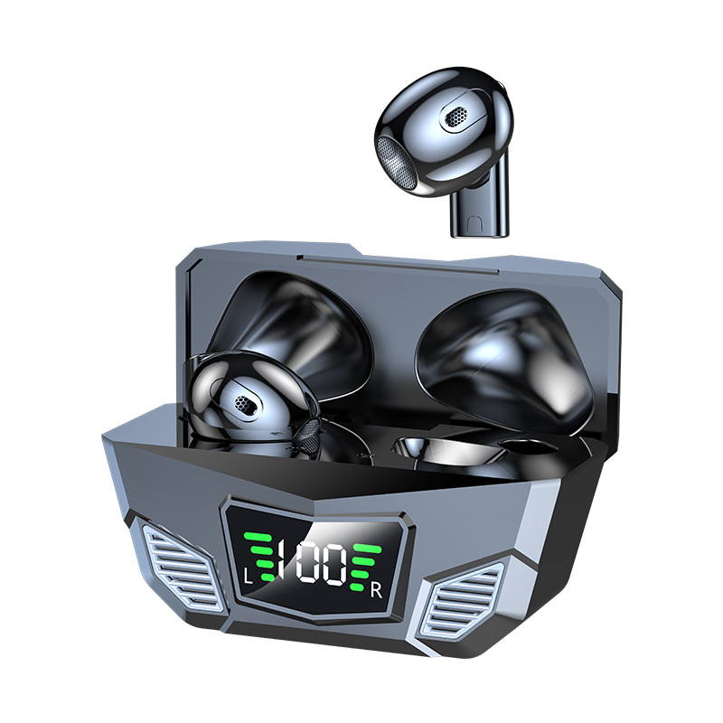 Led digital display low latency gaming sound TWS earbuds,TWS earbuds
