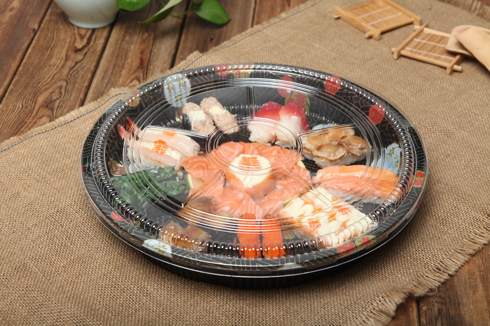 HP-63 13 Inch Round Plastic Disposable Party Tray,Party Trays