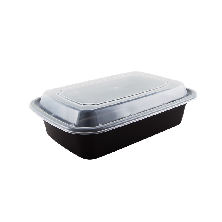 HR-38 38 Ounces PP Plastic Disposable Injection Rectangular Food Container,Microwavable