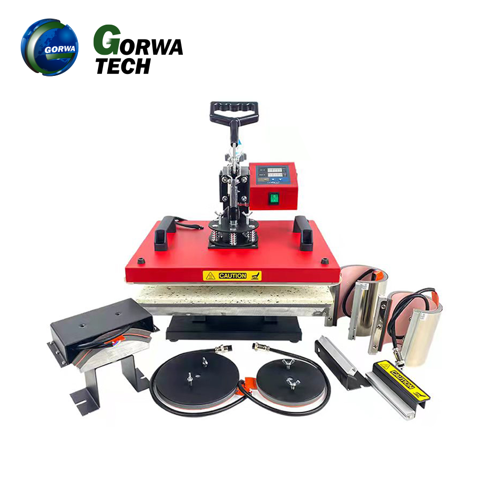 6 in 1 Multifunctional heat press Machine,Combo Heat Press