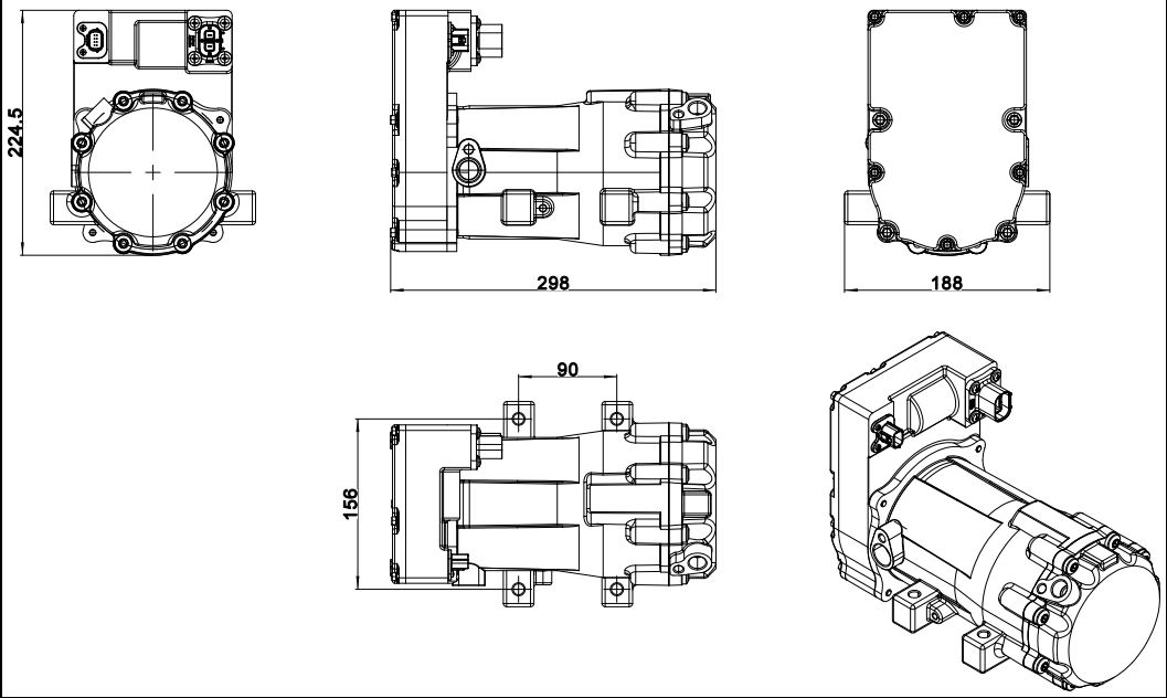 66 CC 800 V High Voltage Electric Compressors for Thermal Management