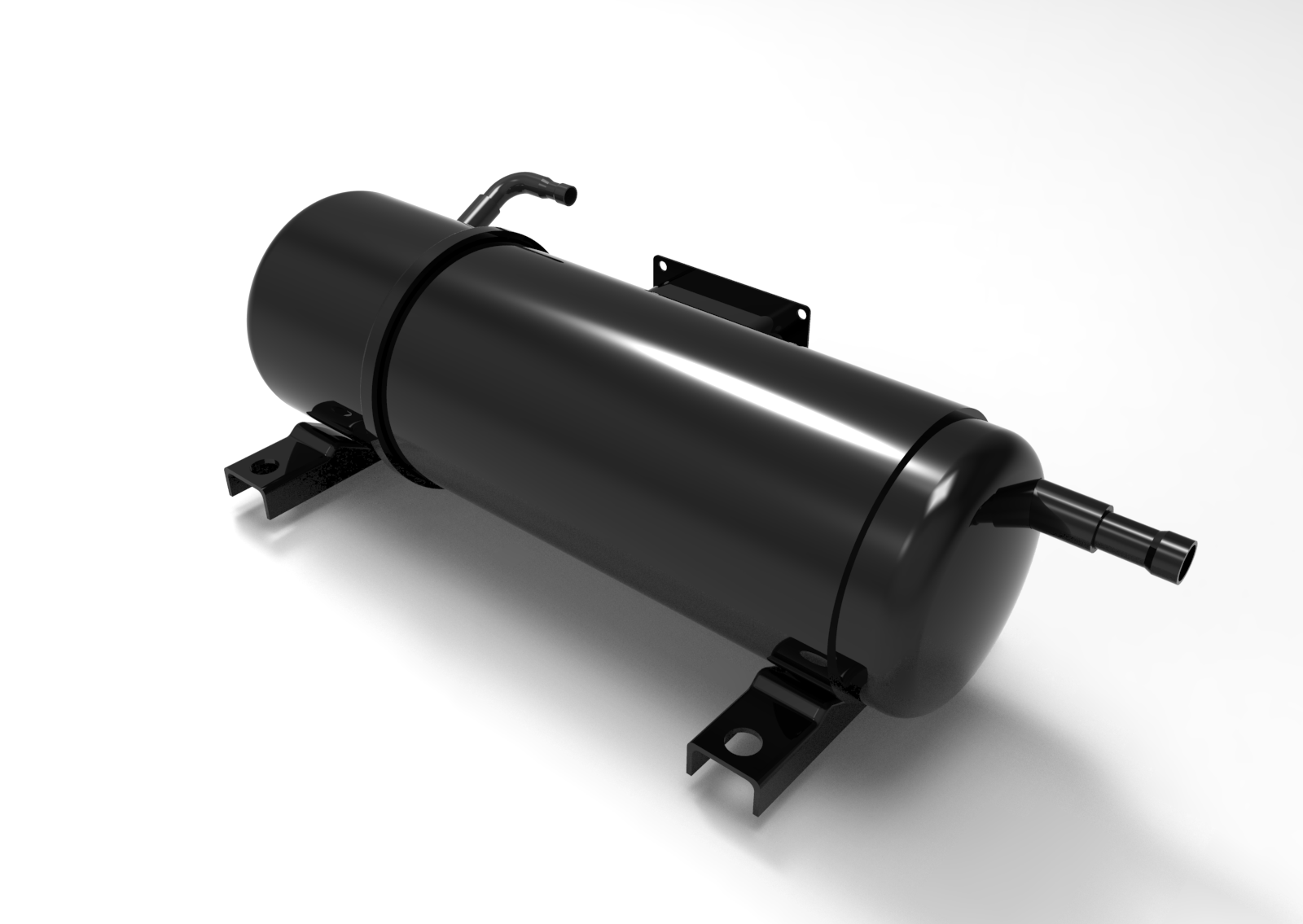 Hermetic electric scroll compressor for E-bus