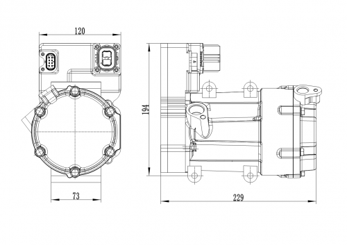 45 CC 800V High Voltage Electric Scroll Compressors