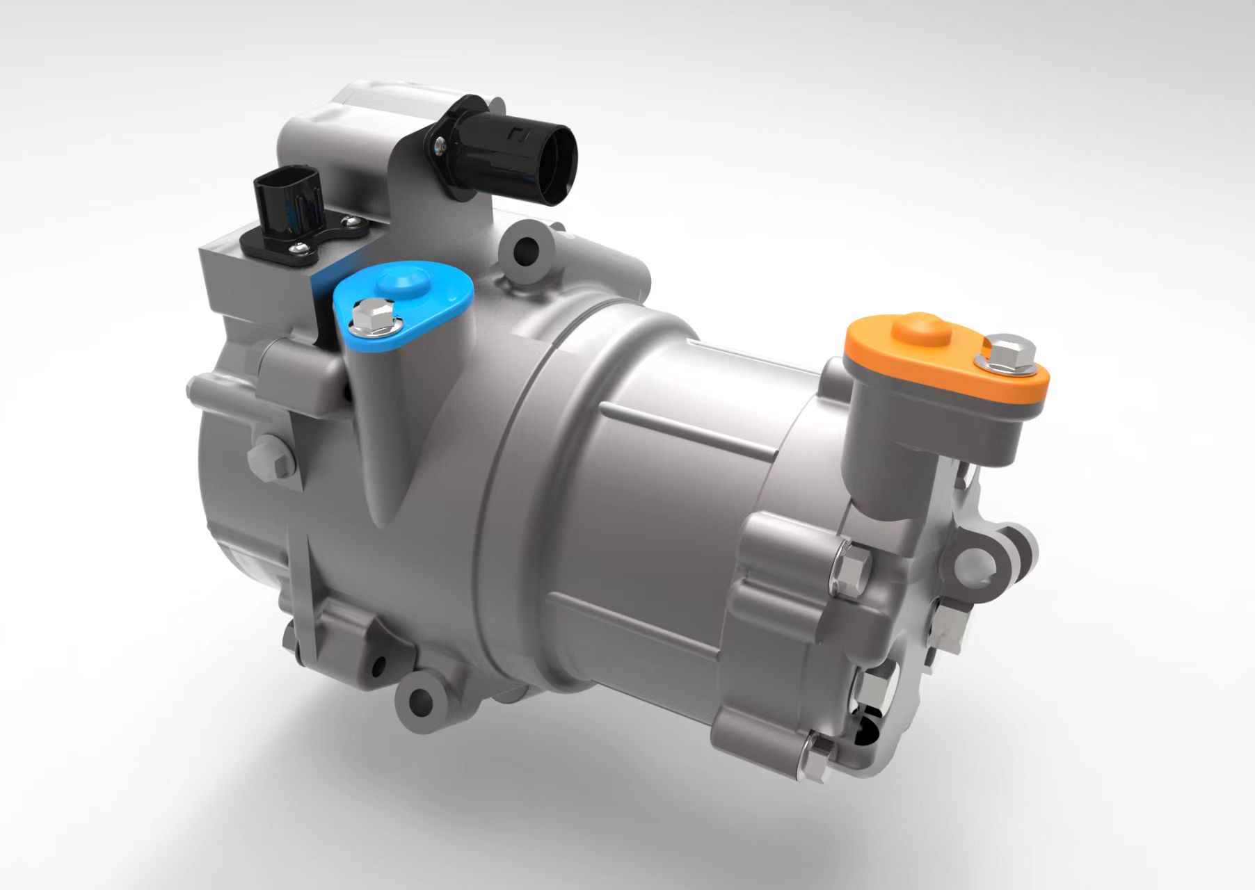 Heat pump horizontal scroll compressor:apply for passenger cars in cold ...