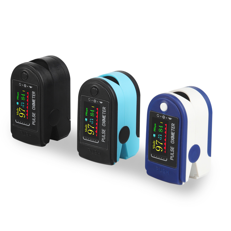 Portable Four Color Display Fingertip Pulse Oximeter For Home Medical ...