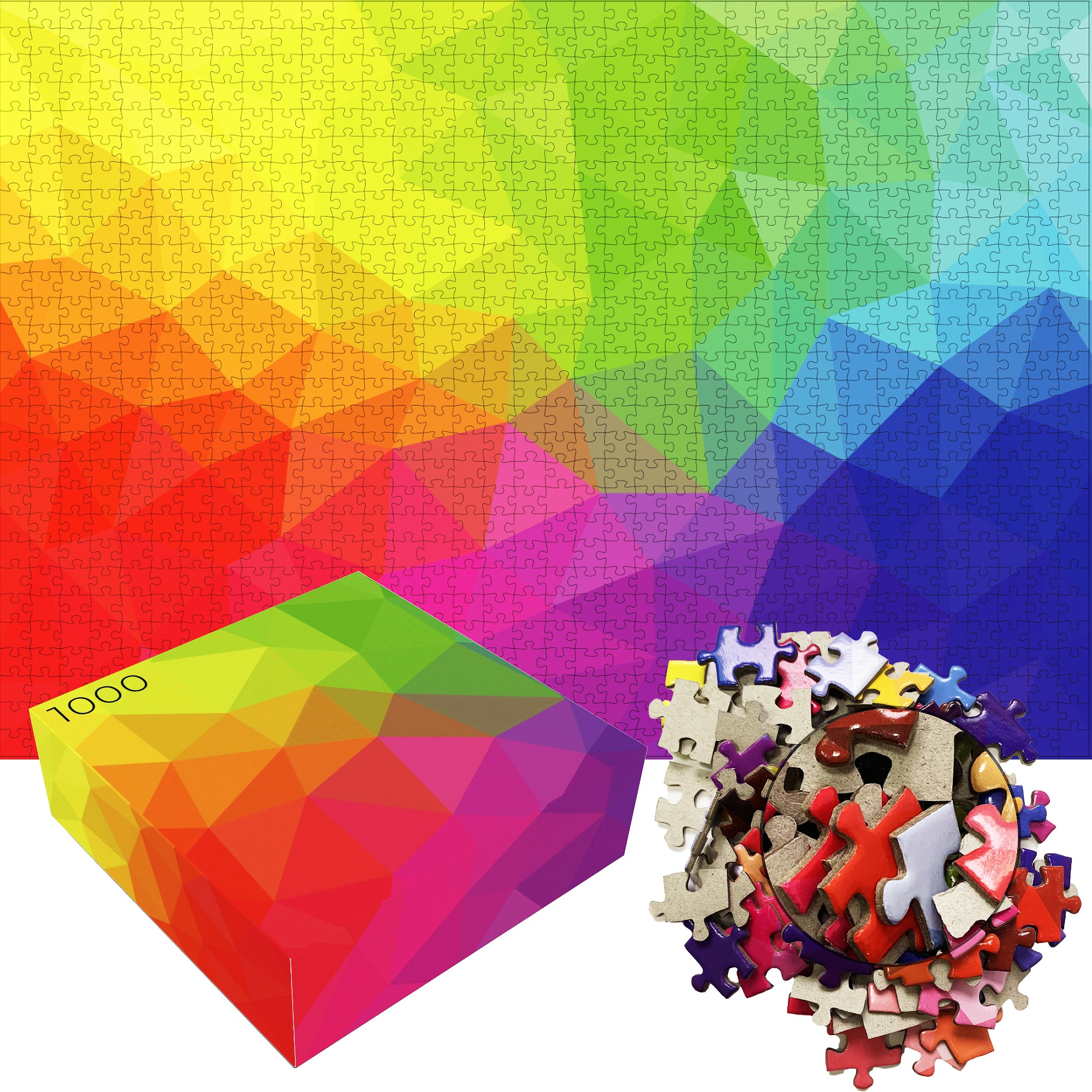 Custom design OEM factory color 1000 pieces jigsaw puzzle for adults
