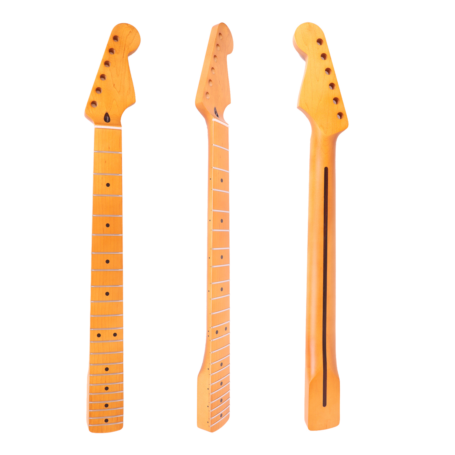 Stratocaster Guitar Neck Maple Neck 9.5" Radius 10 mm Holes 21 Frets ...