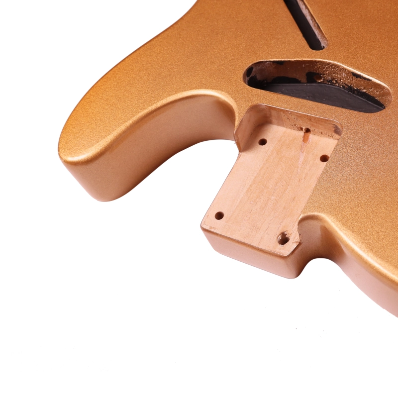 Roasted Poplar Electric Guitar Body Telecaster SS Shoreline Gold Color