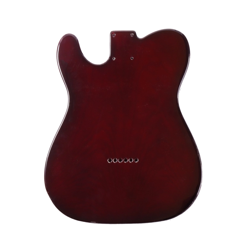 Special Wood Veneer Electric Guitar Body Telecaster SS Ash Wood Red