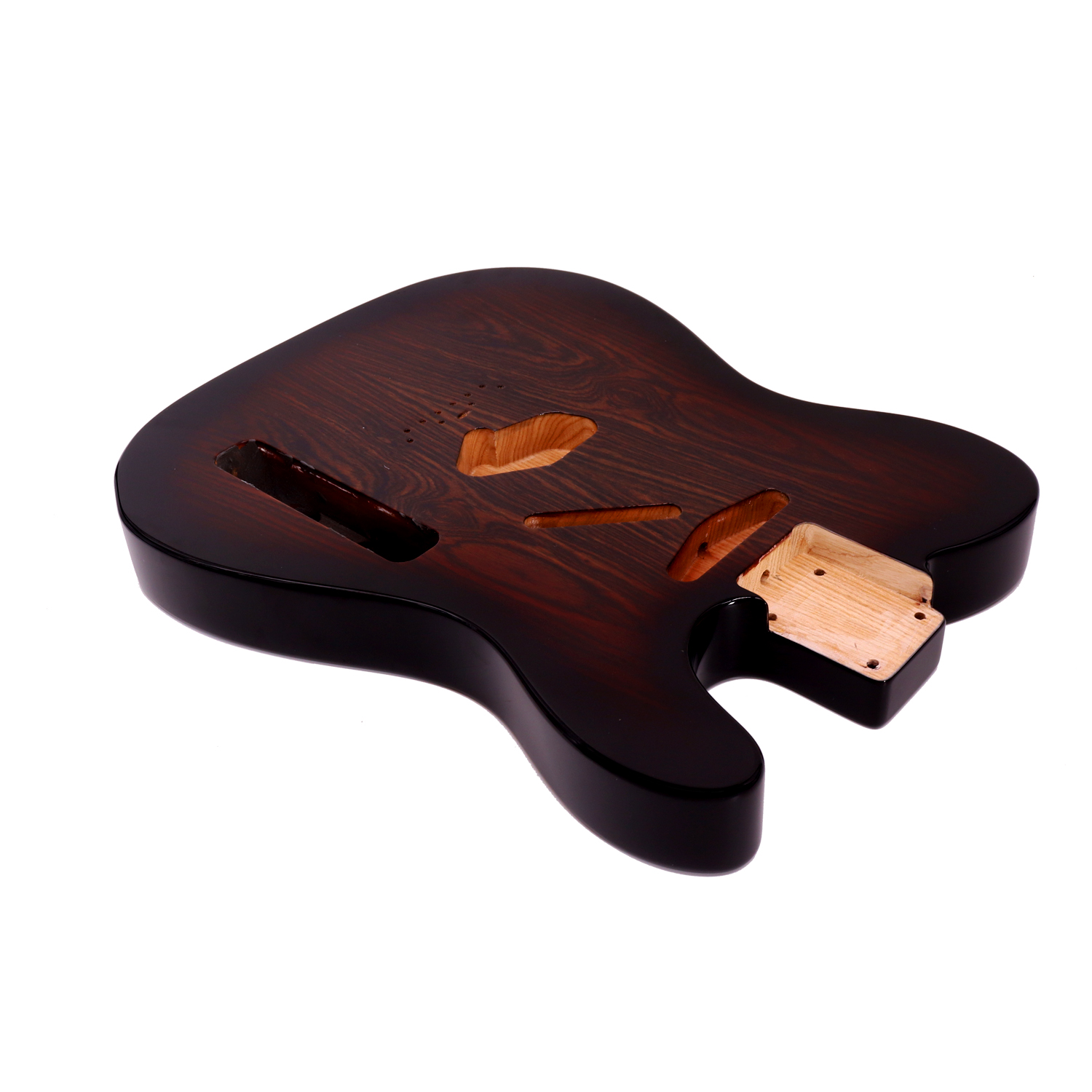 Special Wood Veneer Electric Guitar Body Telecaster SS Ash Wood Brown