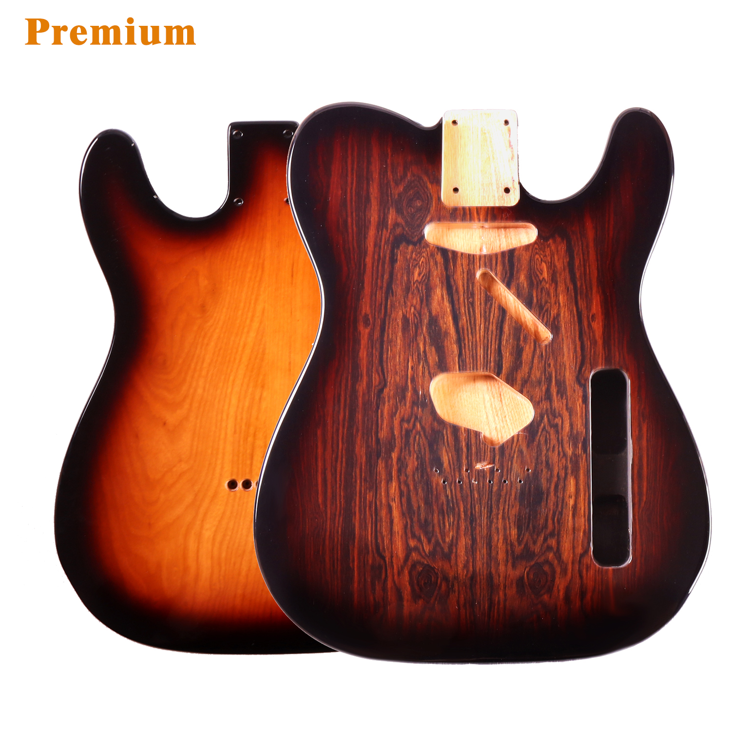 Special Wood Veneer Electric Guitar Body Telecaster SS Ash Wood Brown