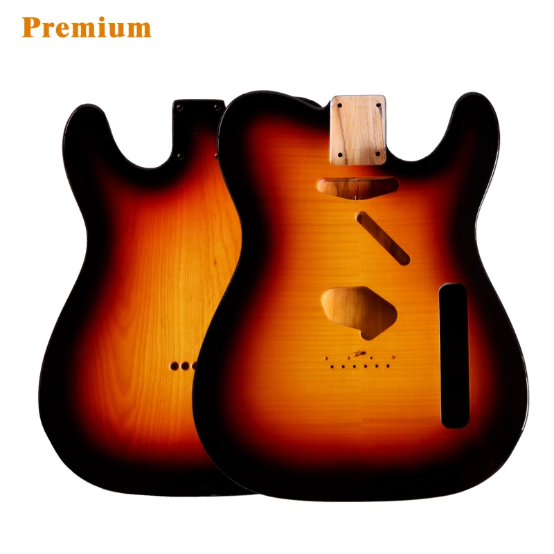 Special Wood Veneer Electric Guitar Body Telecaster SS Ash Wood Sunburst