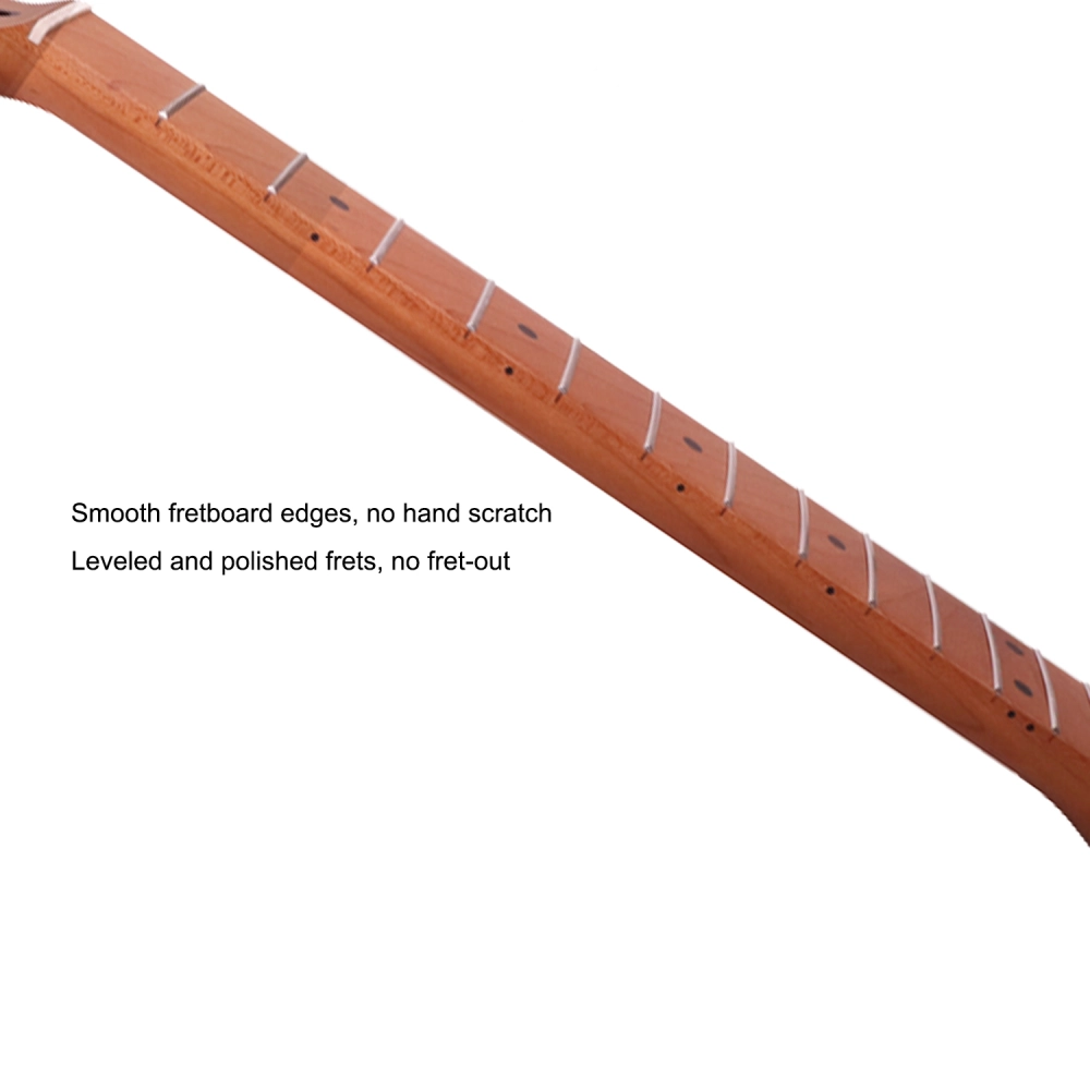 TWT GUITARS – Mustang / Jaguar Guitar Neck 24" Scale Roasted Maple ...