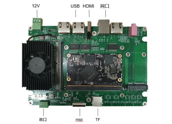 827-Based on Rockchip RK3568 + Linxi KA200 energy-efficient edge AI computing platform