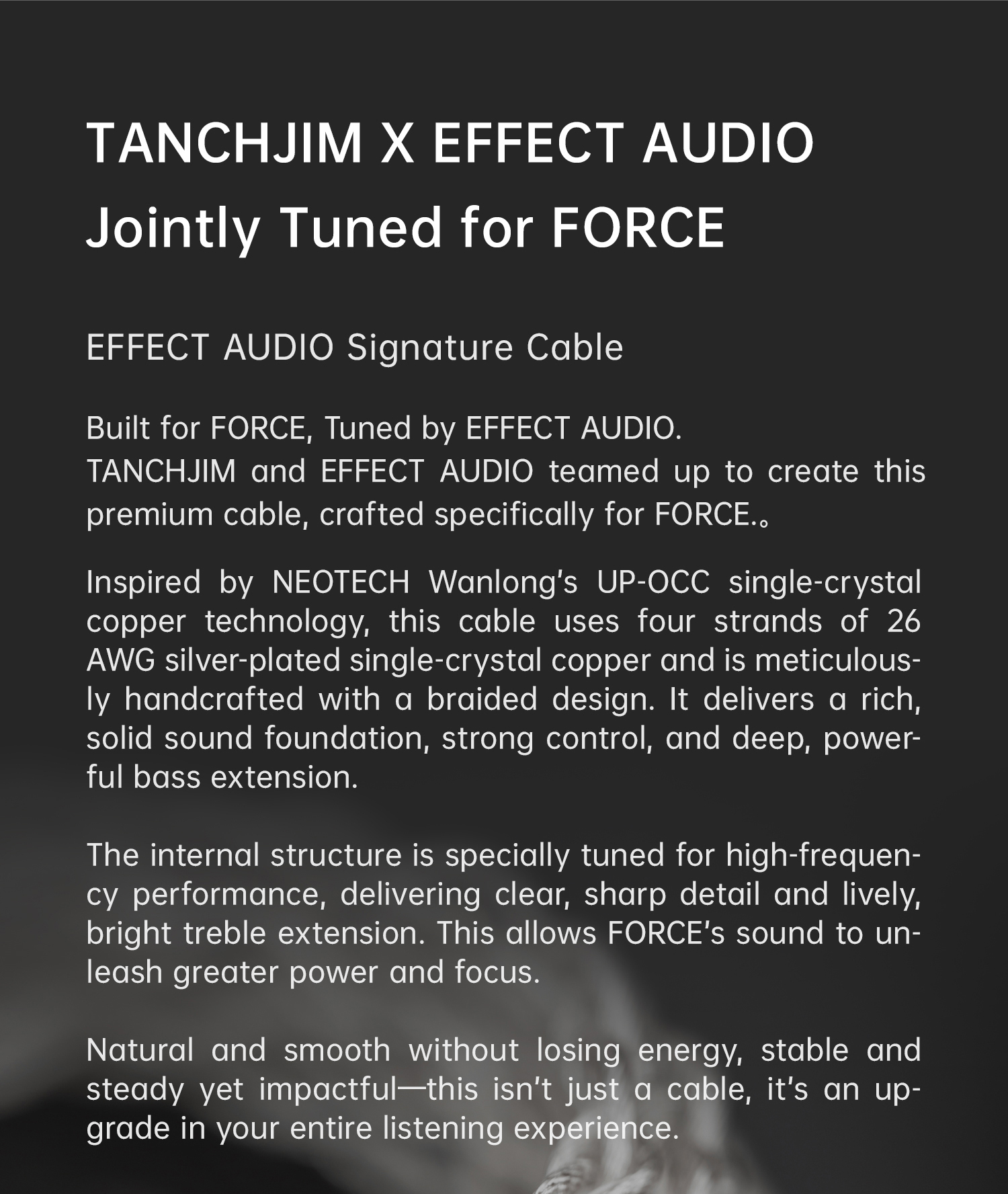 TANCHJIM x Effect Audio FORCE Dual Dynamic Driver Flagship In-ear Headphone