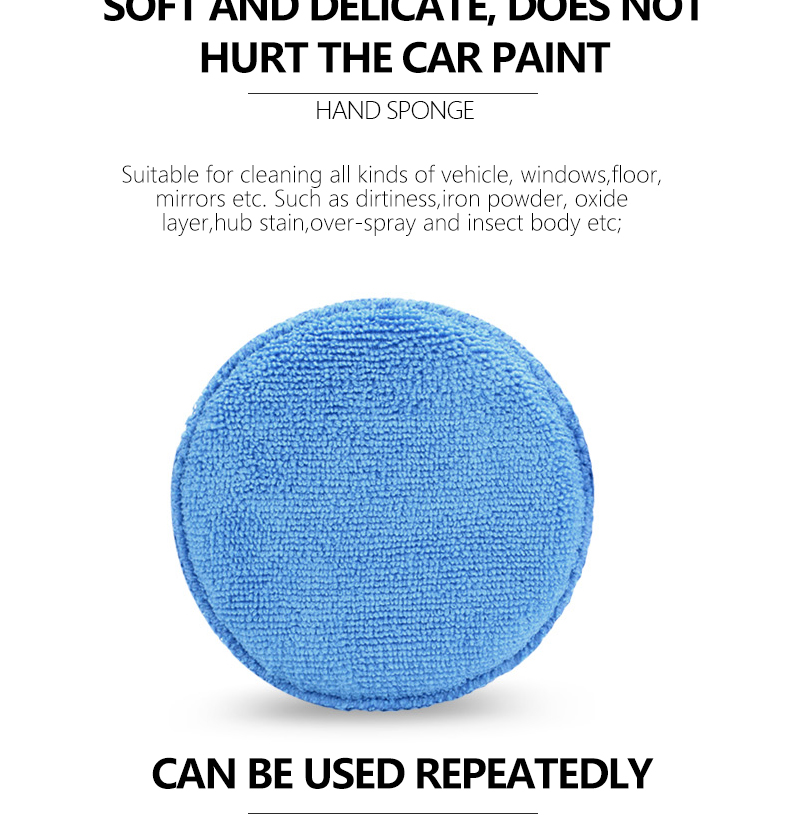 Blue Round Microfiber Hand Pad,Microfiber Pad/Hand Pad and Others