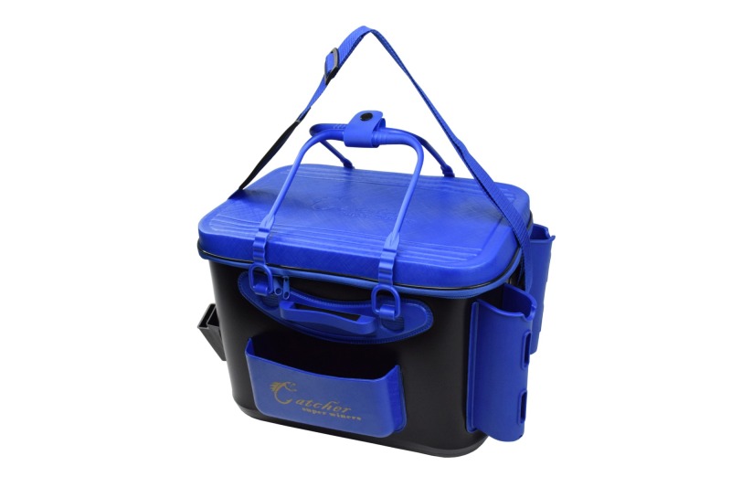 Outdoor Live Fish Bait Bucket Fishing Rod Bucket,EVA Carryall